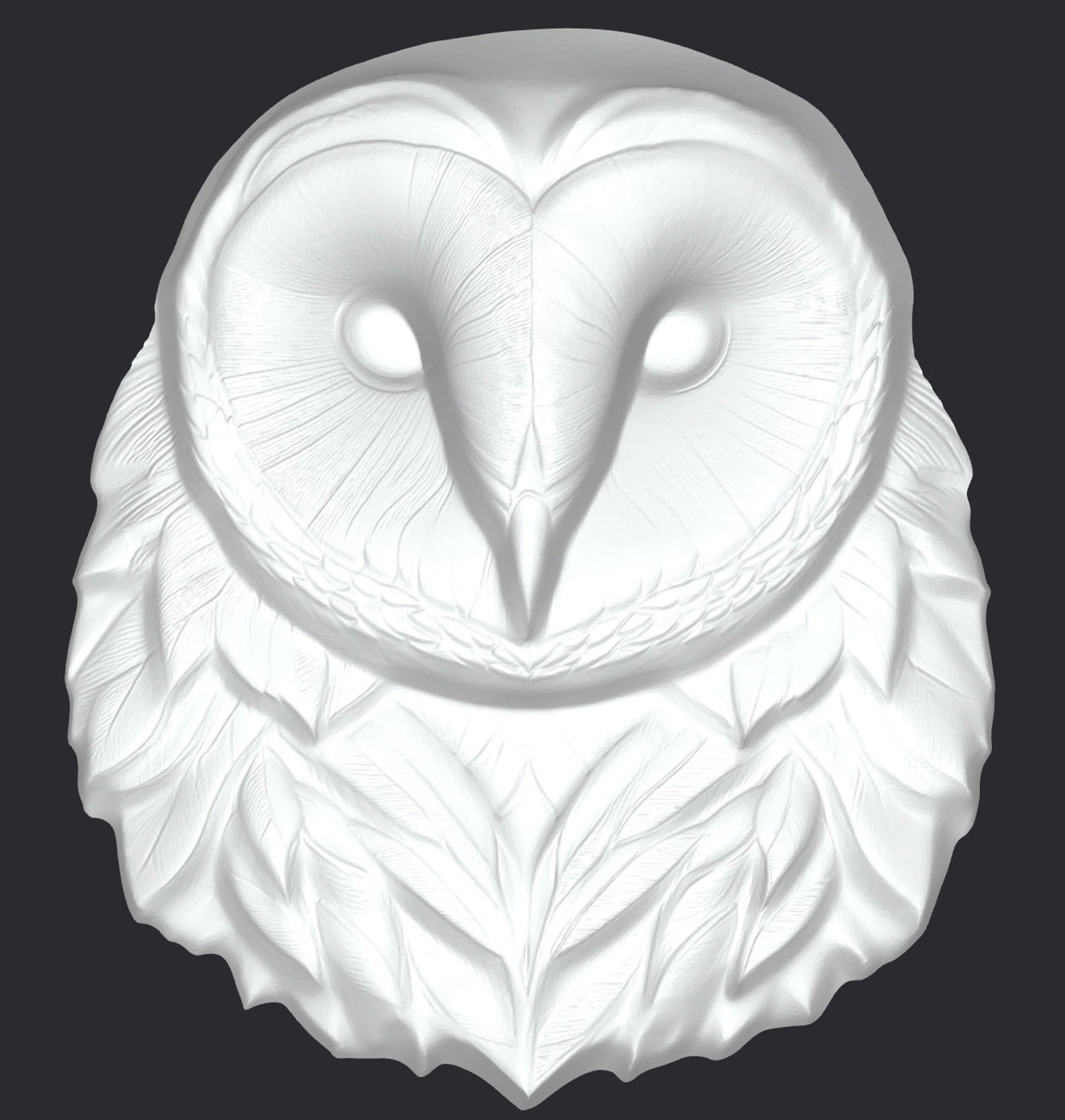 Barn Owl STL File for CNC Carving and 3D Printing - Etsy