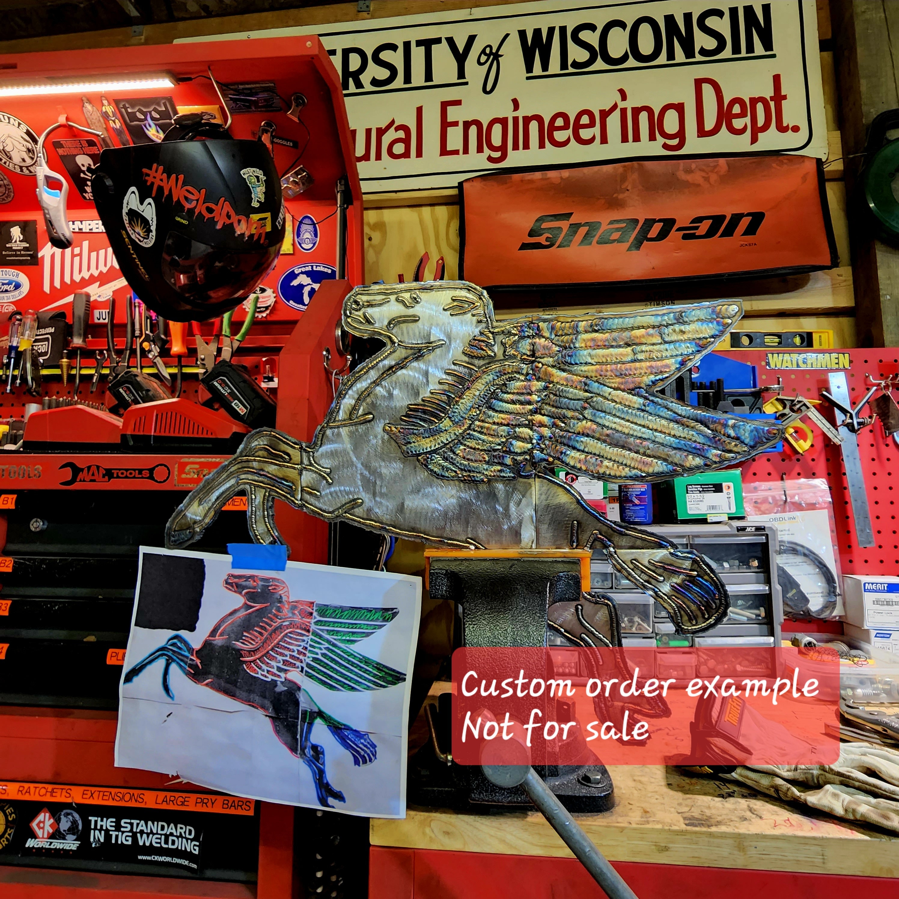 Custom Weld Art Example - Not for Sale - Stainless Steel - Etsy