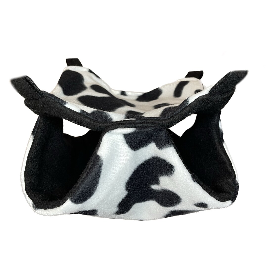 Cow Print Fleece Small Animal Hanging Hammocks for Rats, Hamsters ...
