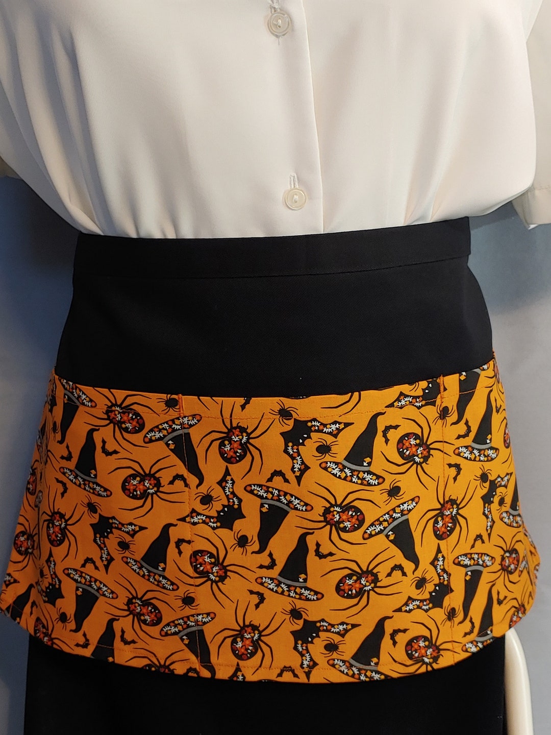Halloween Hats and Spider 3 Pocket Waitress/server Apron - Etsy