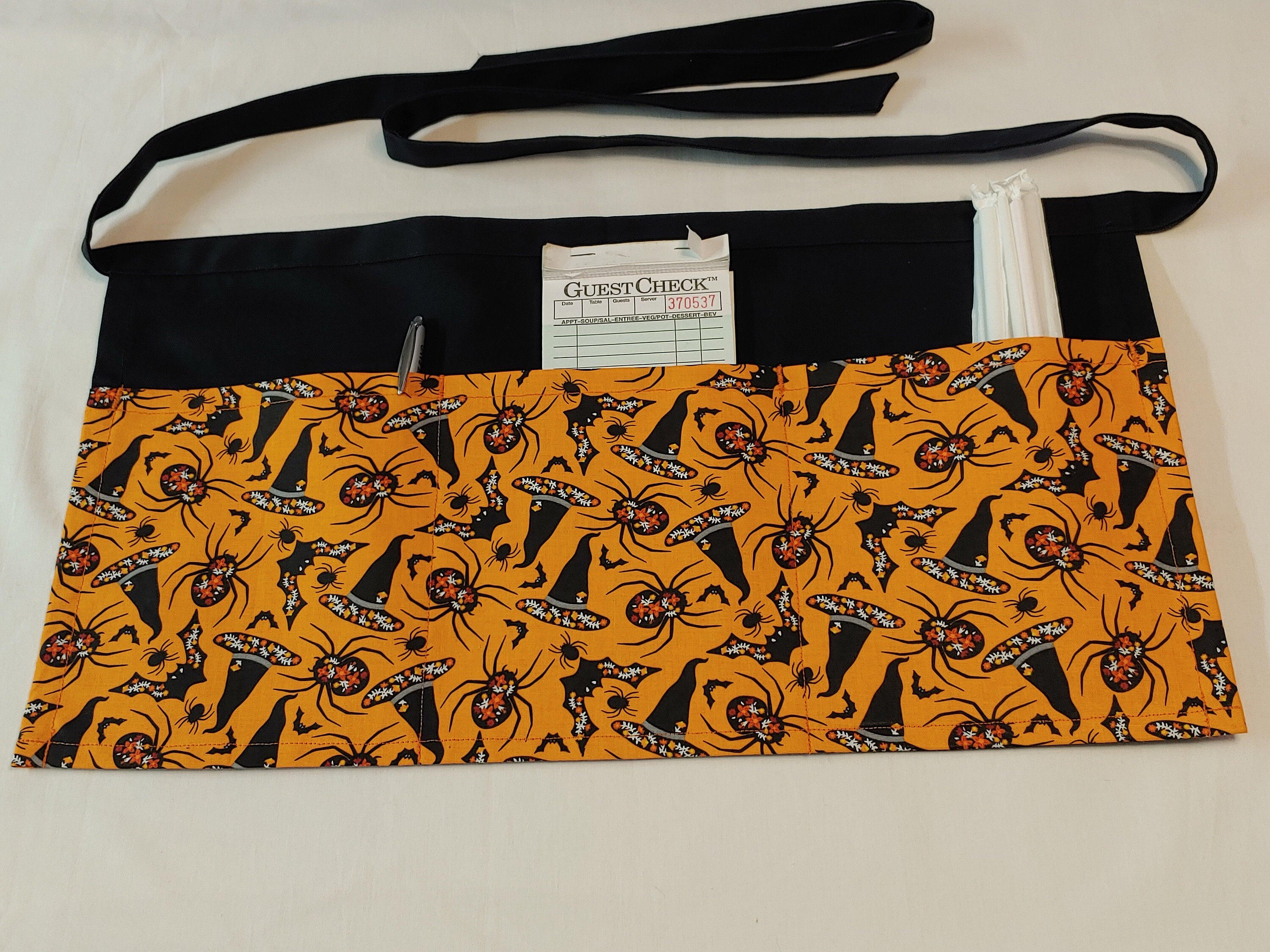 Halloween Hats and Spider 3 Pocket Waitress/server Apron - Etsy