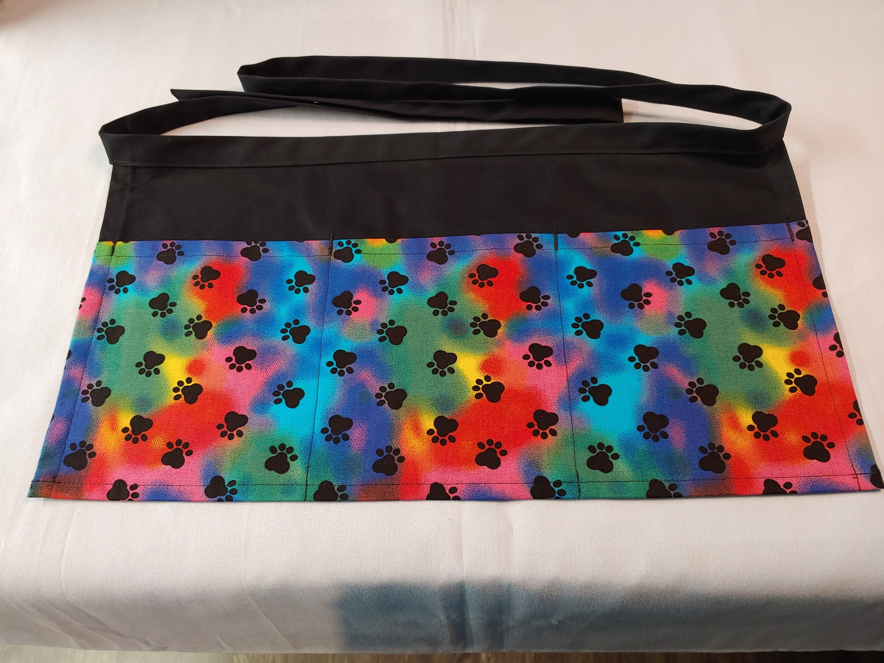 Multi Color Paw Print Waitress/server Apron - Etsy