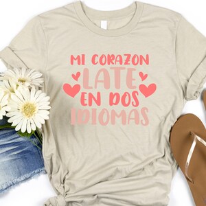 Bilingual Teacher Shirt Gift for Her T Shirt Design That Says Mi ...