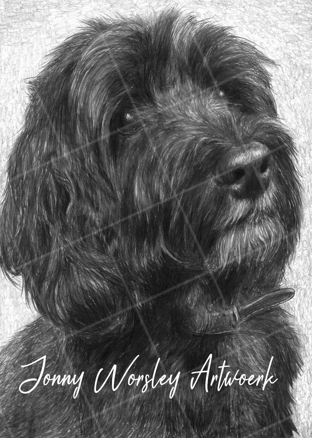 The Cockapoo A3 Pencil Sketch Print Copy Wall Decor Graphite - Etsy UK