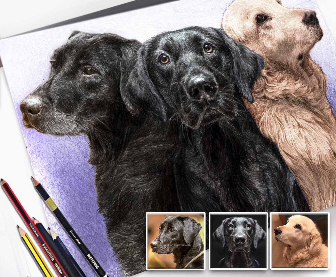 CUSTOM Pencil Sketch Colourization From Hand Drawing to - Etsy