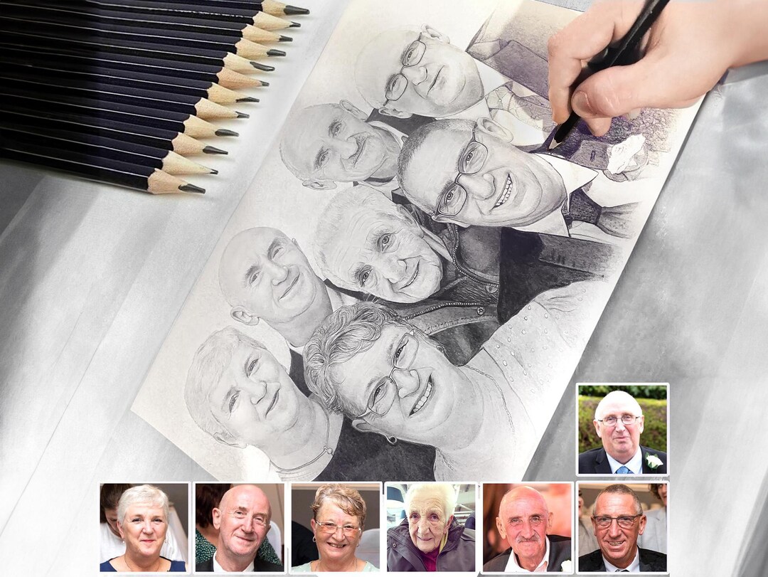 Ultra Realistic Hand Sketched Custom Portraits From Your Photos ...