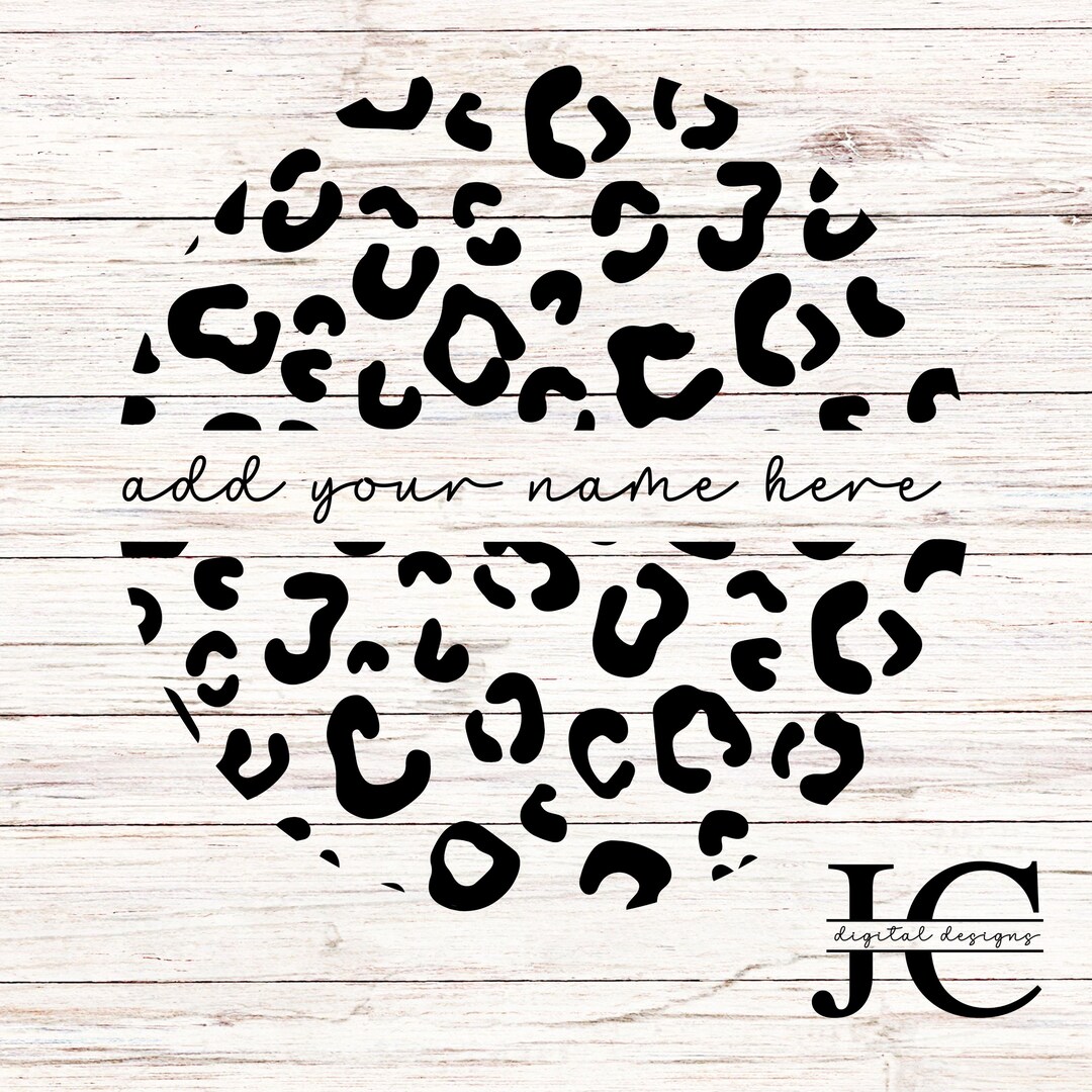 Leopard, Cheetah, Split Circle SVG - Etsy