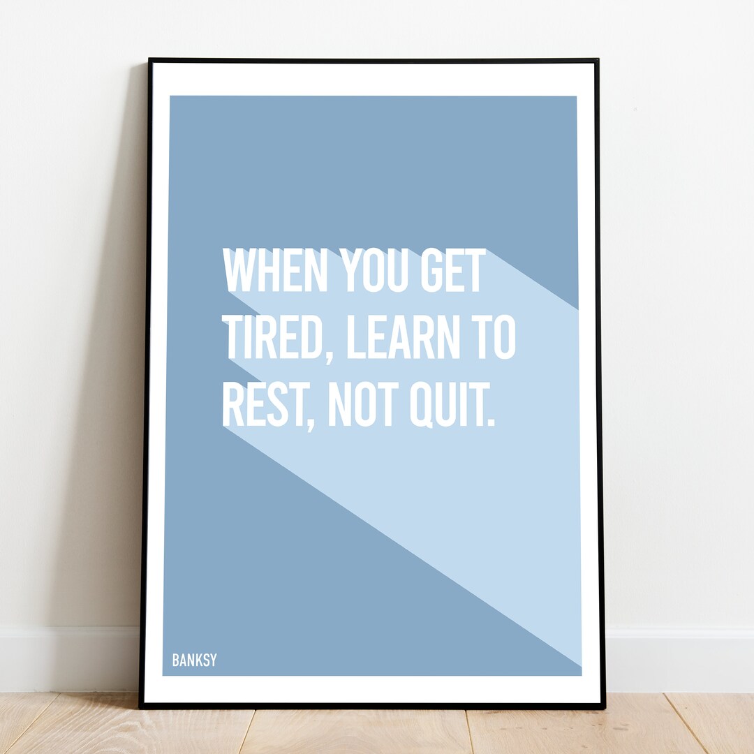 Motivational Quote Poster - Banksy - DIGITAL FILE ONLY - Etsy