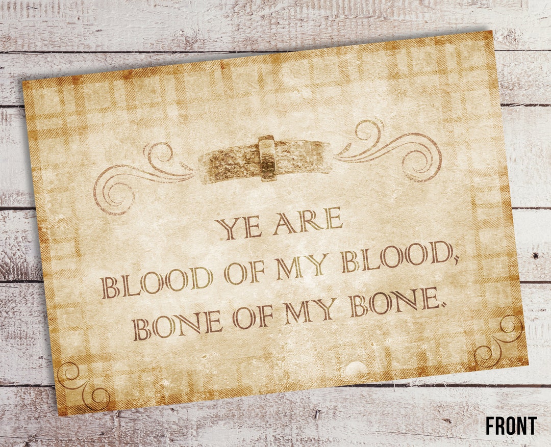 Outlander Themed Anniversary Card - Instant Download - Etsy