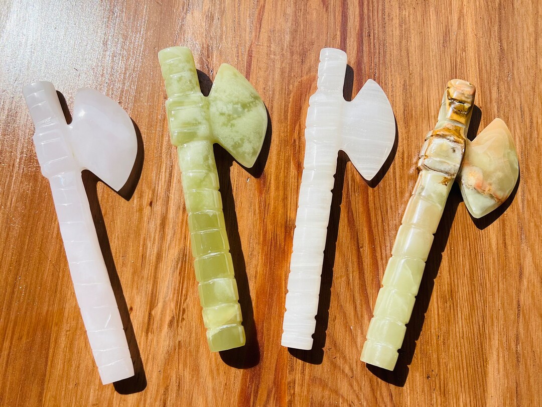 Crystal Carving| Battle Axe Carving| Crystal Axe| Hand Carved Axe ...