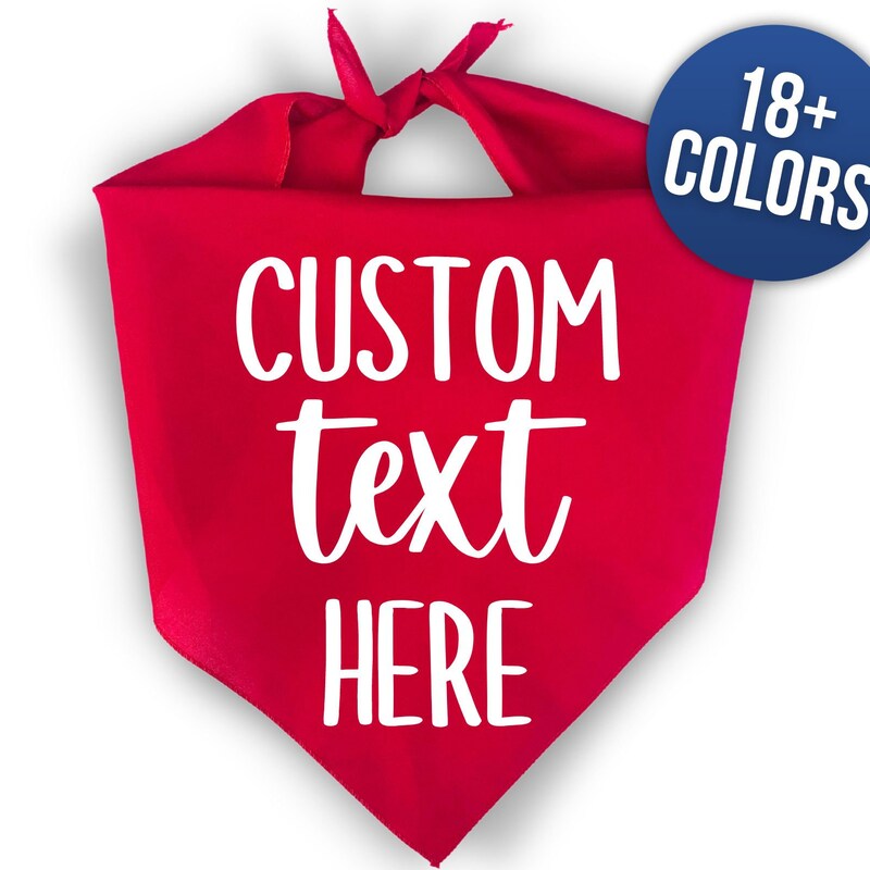 Custom Dog Bandanas - Etsy
