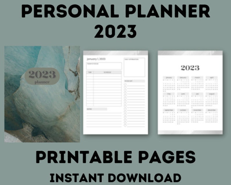 Printable Planner 2023 Planners, Calendars, Checklist Daily, Weekly ...