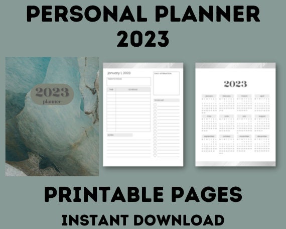 Printable Planner 2023 Planners, Calendars, Checklist Daily, Weekly ...