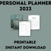 Printable Planner 2023 Planners, Calendars, Checklist Daily, Weekly ...