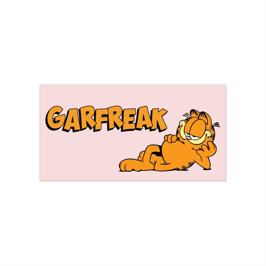 Garfield Garfreak Funny Car Bumper Sticker - Etsy