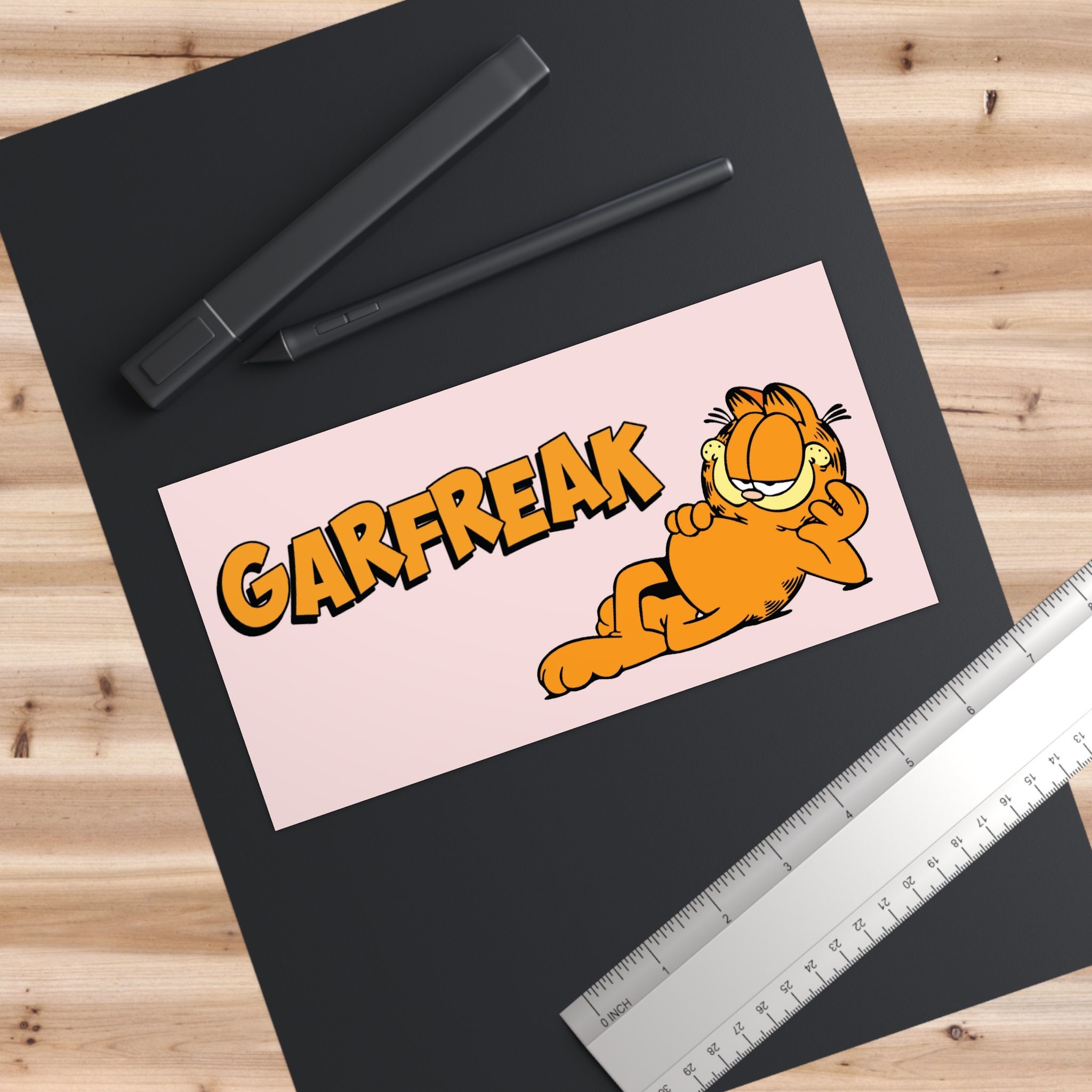 Garfield Garfreak Funny Car Bumper Sticker - Etsy