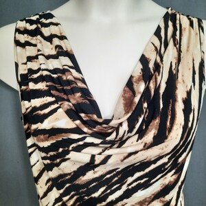 Y2K Tiger Animal Print Sleeveless Top Size XXL Trashy Mcbling Stretch ...