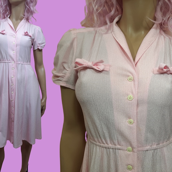 Button Front Dress - Etsy