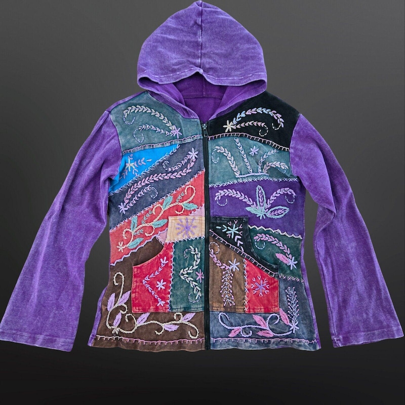 Patchwork Hoodie - Etsy