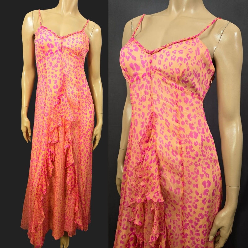 Pink Leopard Dress - Etsy