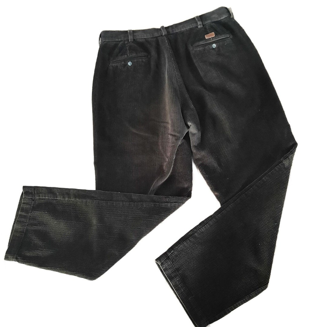 Vintage 90s Polo Ralph Lauren Corduroy Chino Pants 38 X 32 Brown Flat ...