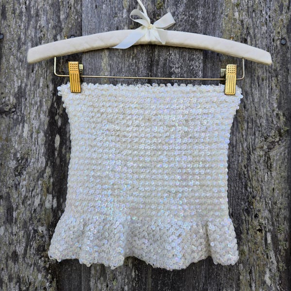 Sequin Tube Top - Etsy