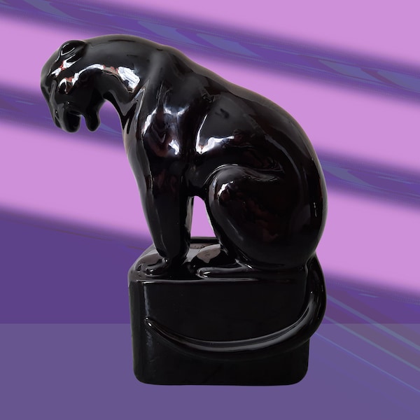 80s Panther Statue - Etsy