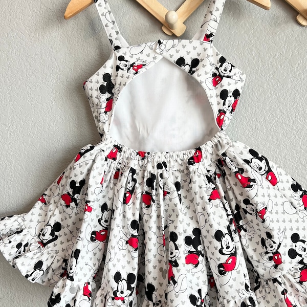 Mickey Mouse Dress - Etsy