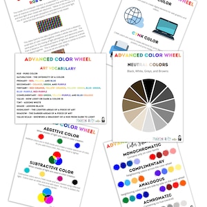 Color Wheel Basics Printables Pack 3 - Etsy