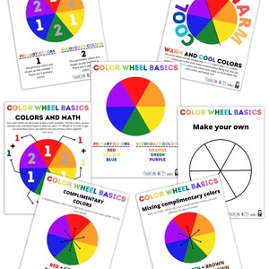 Color Wheel Basics Printables - Etsy