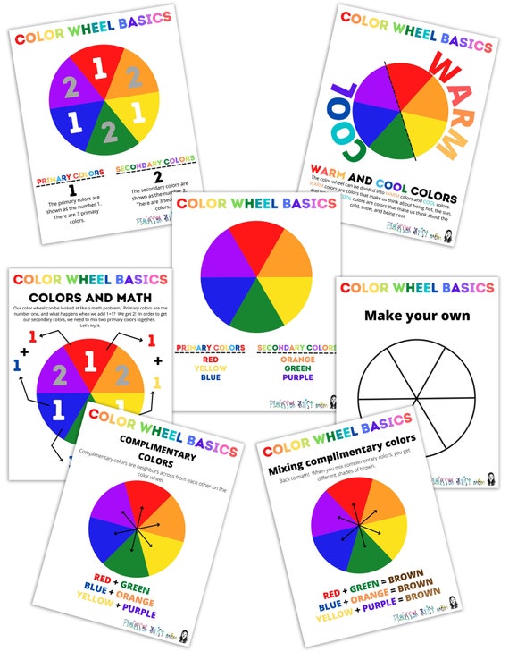 Color Wheel Basics Printables - Etsy