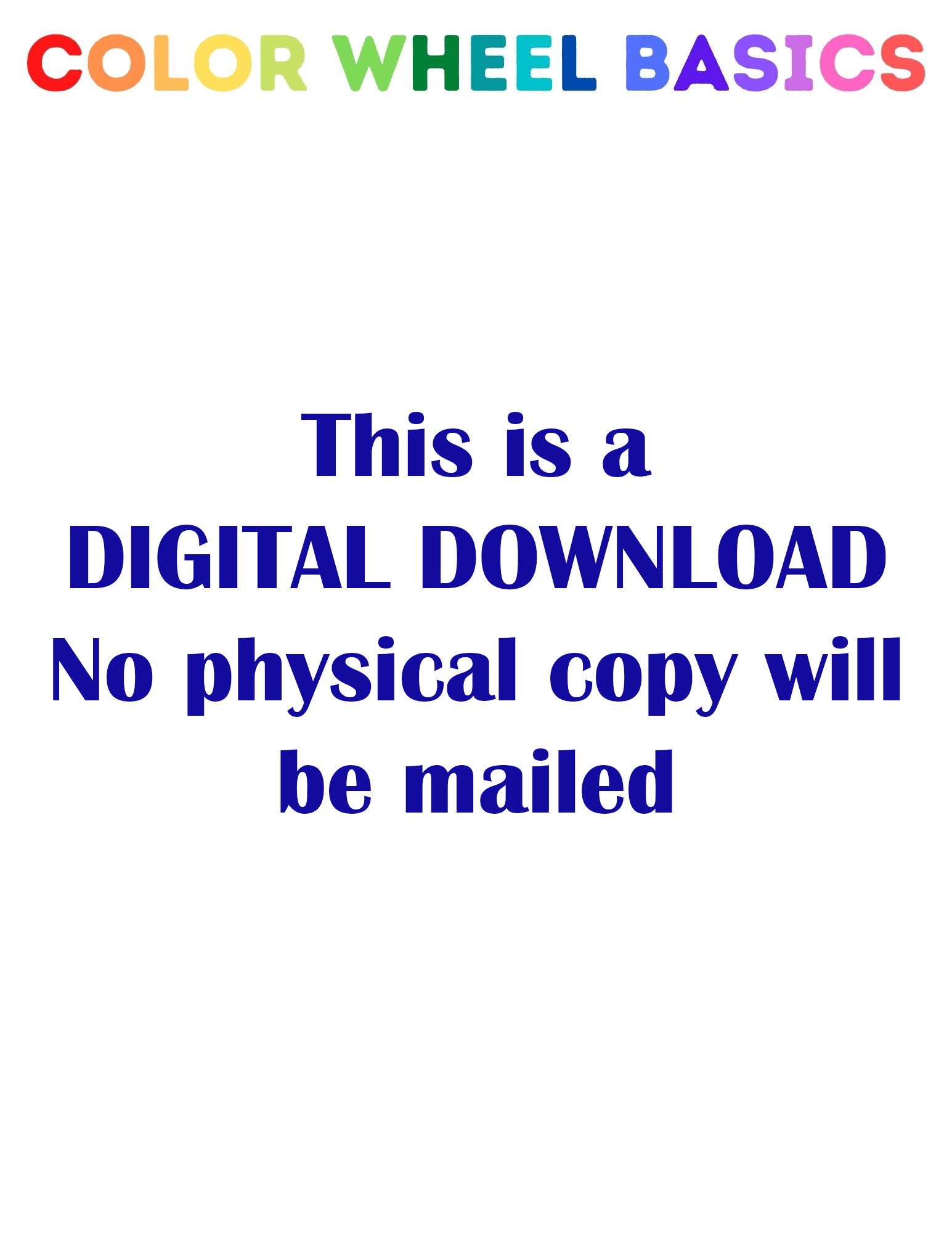 Color Wheel Basics Printables POSTER PACK - Etsy