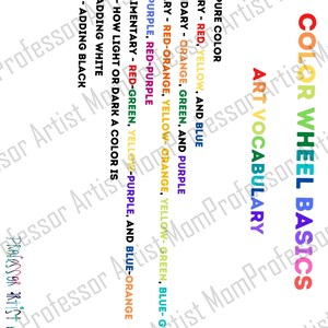 Color Wheel Basics Printables Pack 2 - Etsy