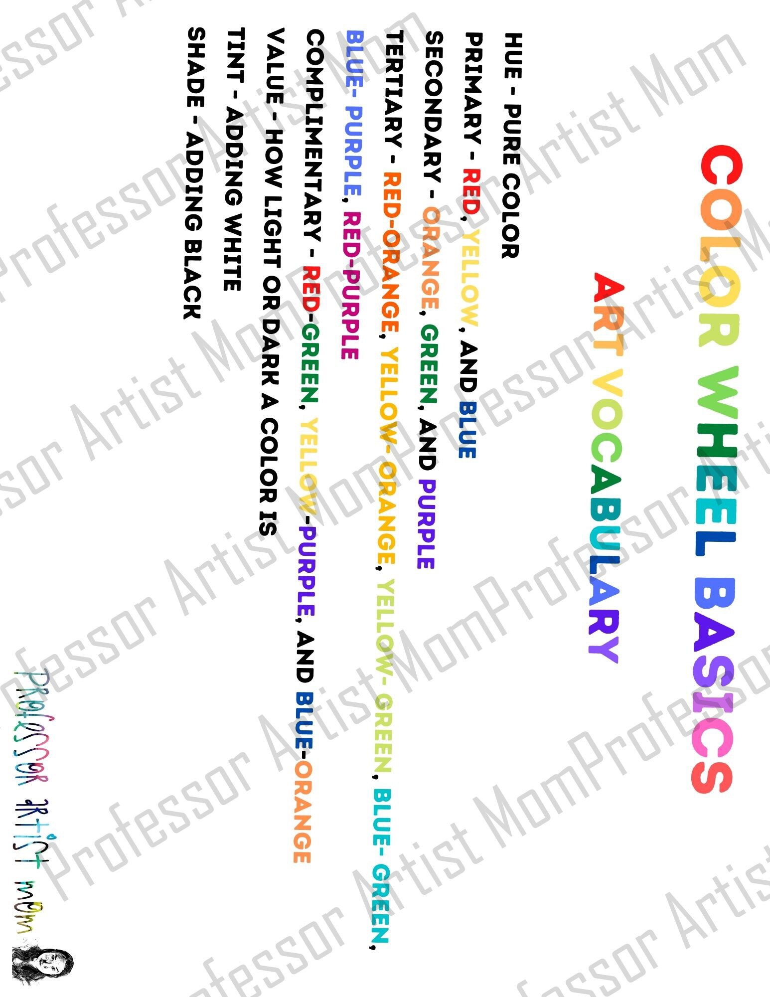 Color Wheel Basics Printables Pack 2 - Etsy