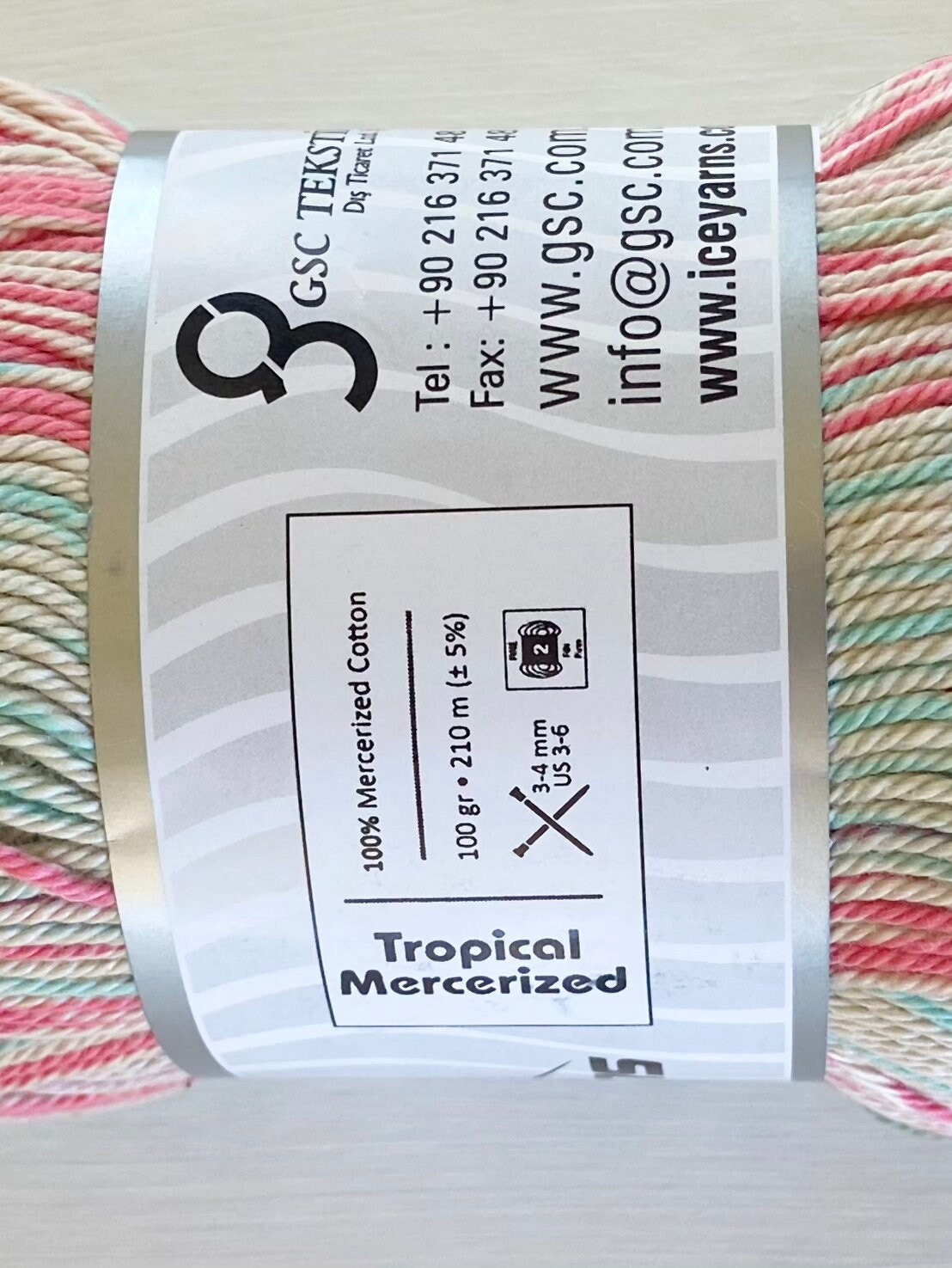 Ice Yarn Tropical Mercerized Color Changing Yarn - Etsy