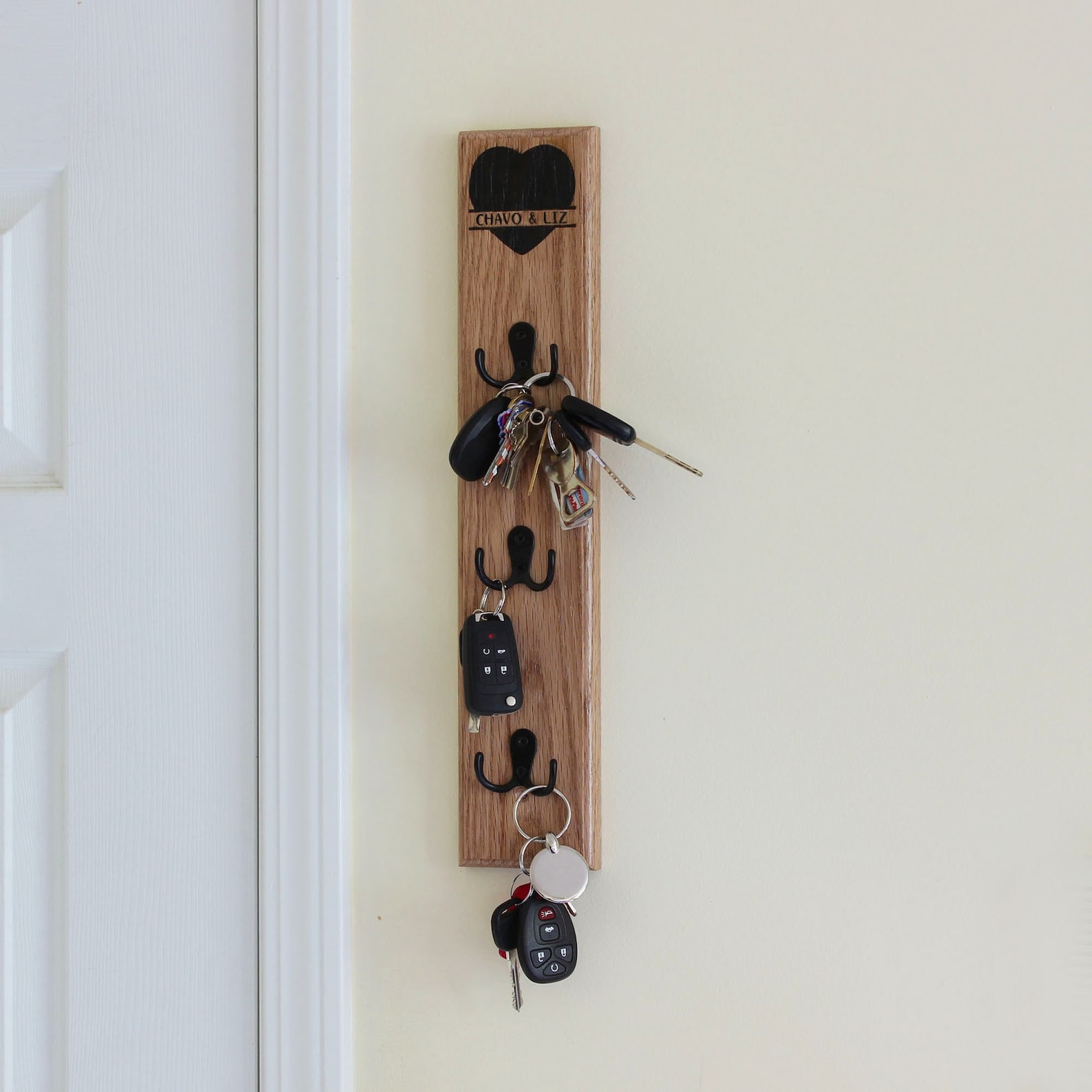 Key Holder for Wall Key Rack Wooden Key Holder Vertical - Etsy