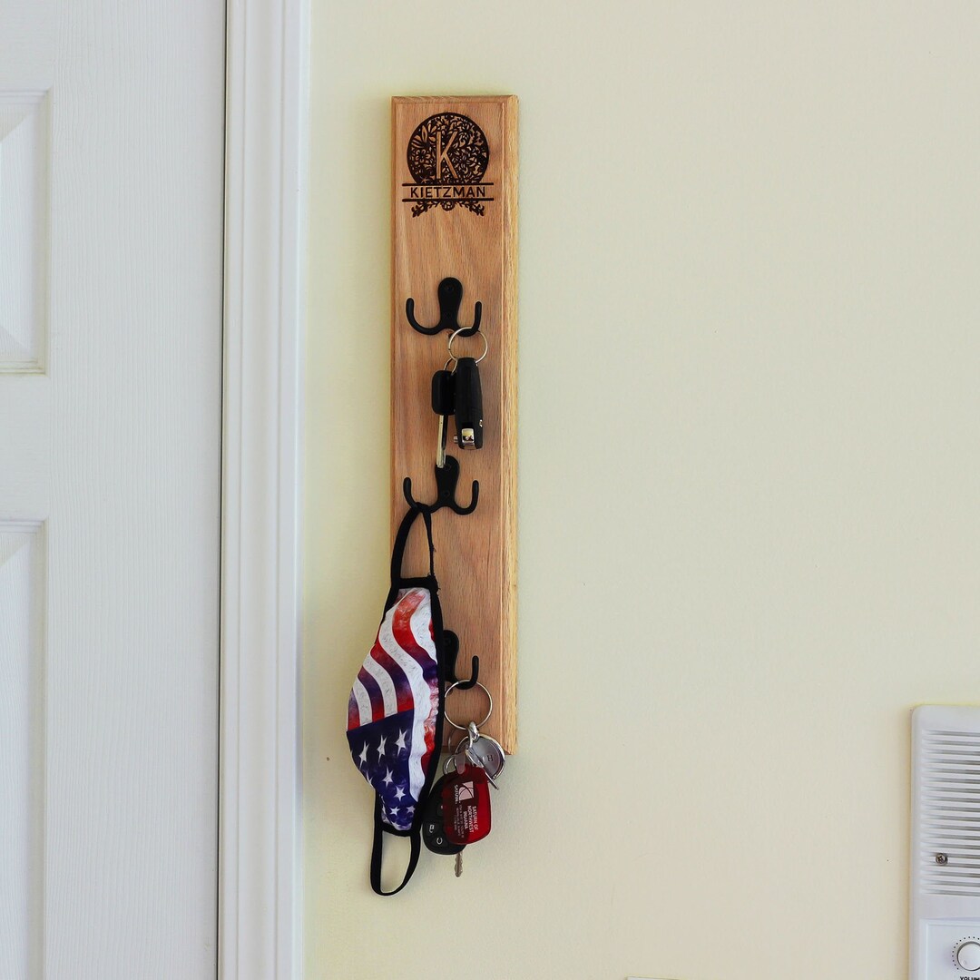 Key Holder for Wall Key Rack Wooden Key Holder Vertical - Etsy