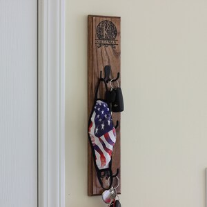 Key Holder for Wall Key Rack Wooden Key Holder Vertical - Etsy