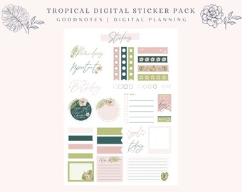 Goodnotes Stickers Summer Vibes Digital Sticker Pack - Etsy