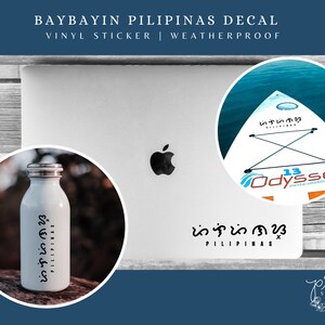 Philippines Baybayin Pilipinas Vinyl Car Decal Custom Size NO TRACKING ...