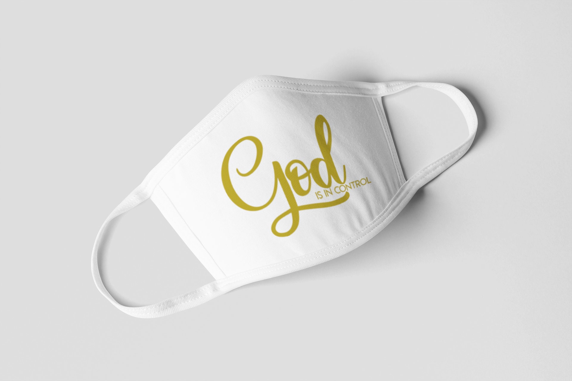 God is in Control Face Mask | Etsy