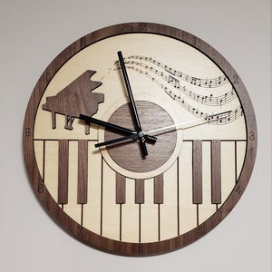 Piano Clock - Etsy