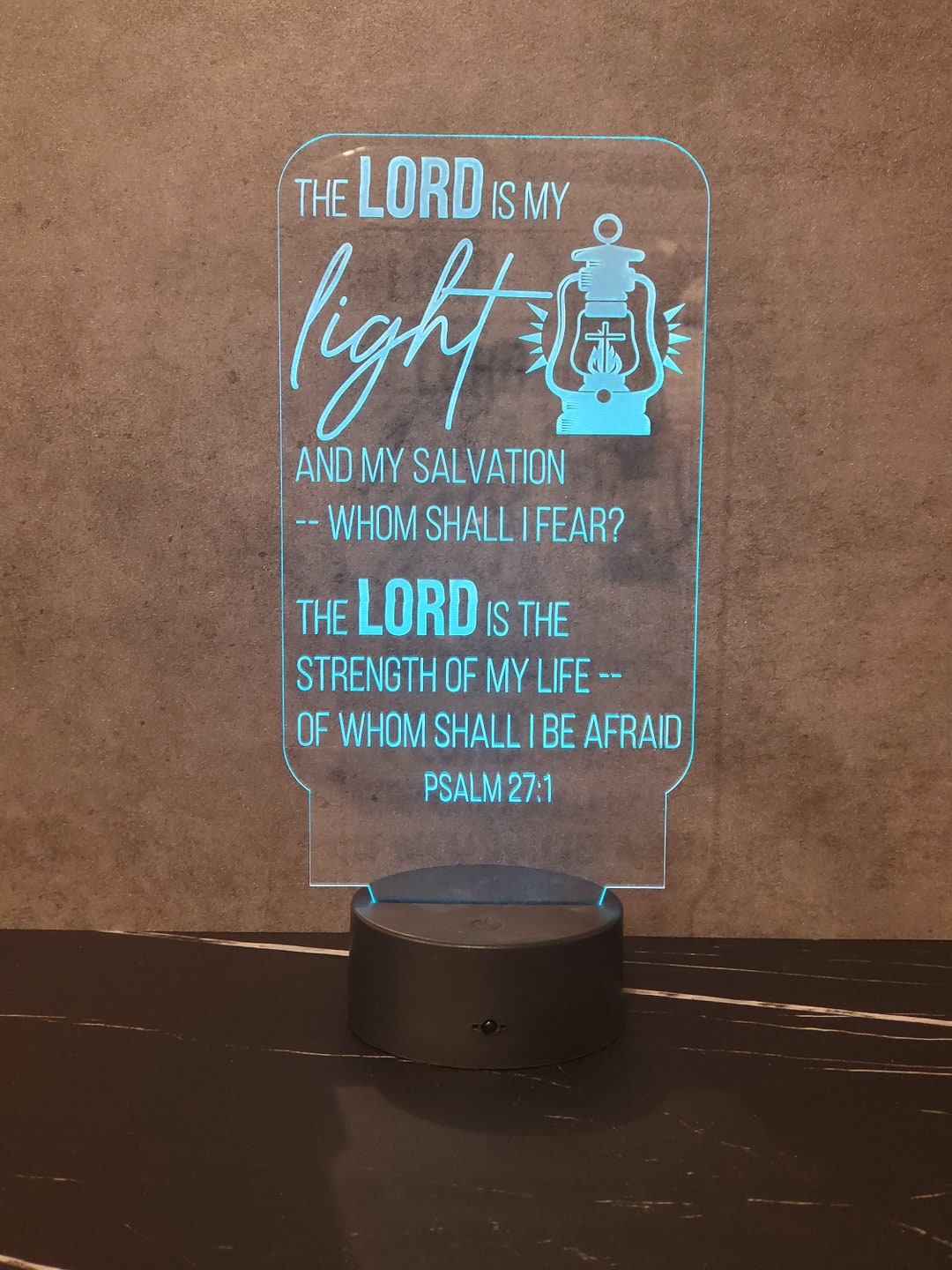 The LORD is My Light | LED Light | Decor | Scripture Night Light ...