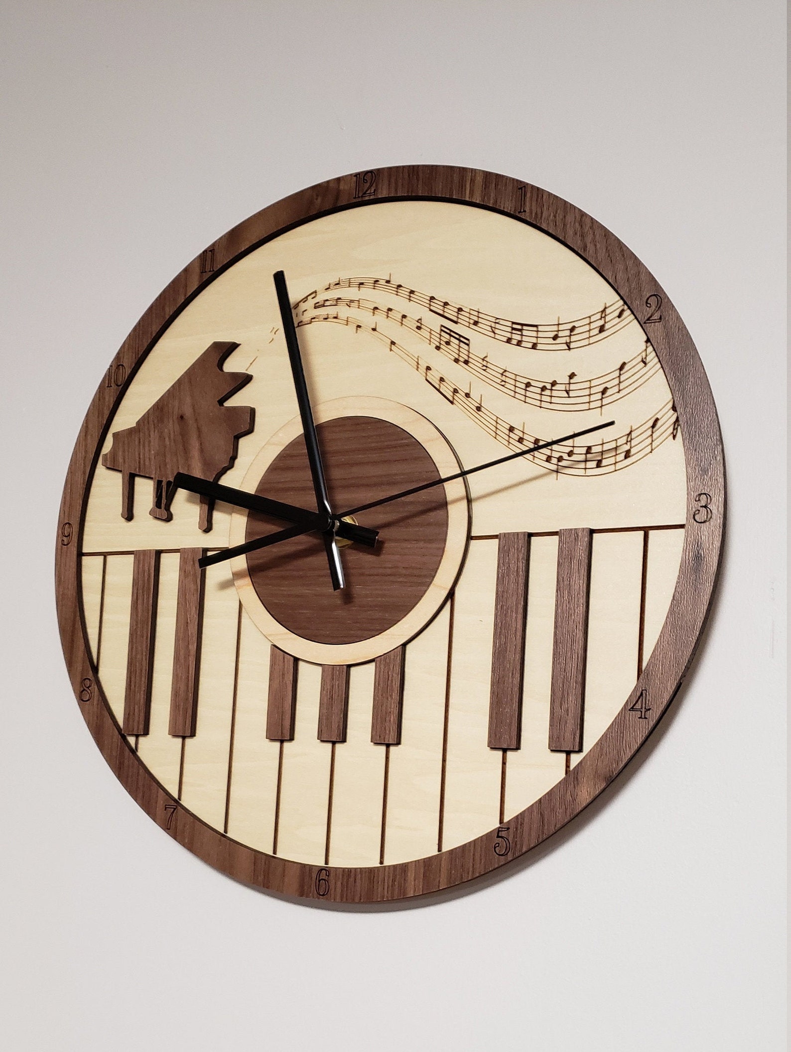 Piano Clock - Etsy