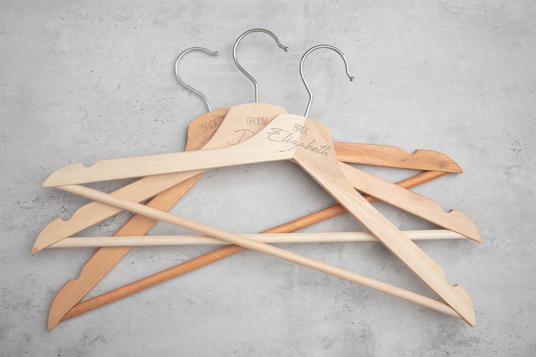 Personalized Wooden Hangers | Customized Name Hanger | Wooden Hanger ...