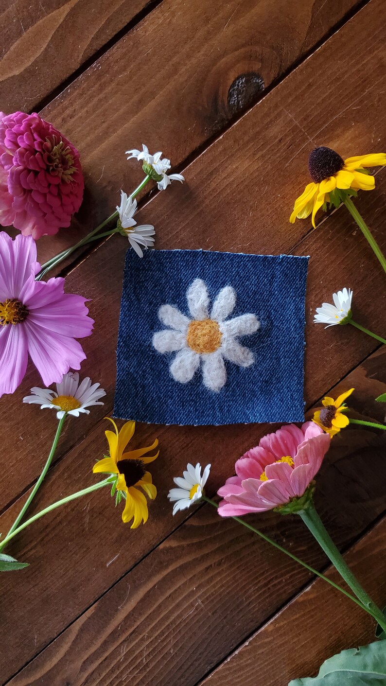 Needle Felted Garden Patches - Etsy
