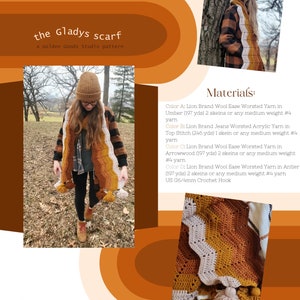 The Gladys Scarf Crochet Pattern - Etsy