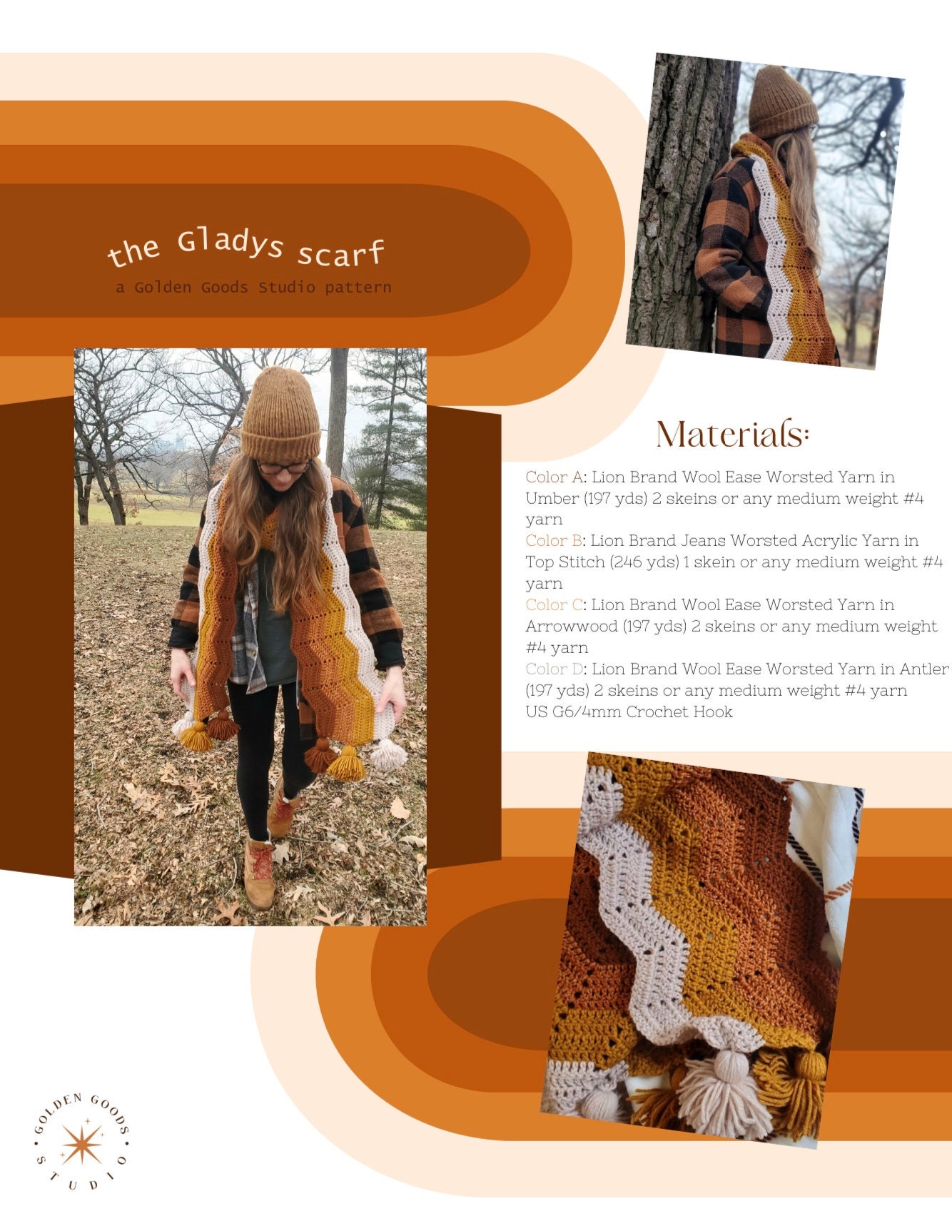 The Gladys Scarf Crochet Pattern - Etsy