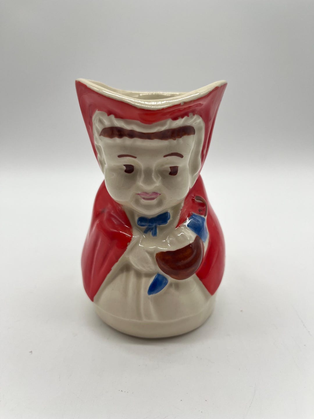 Charles Dickens Character Mrs. Sairey Gamp Glazed Creamer Pitcher Jug ...