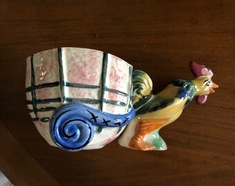 Ceramic Rooster Planter - Etsy